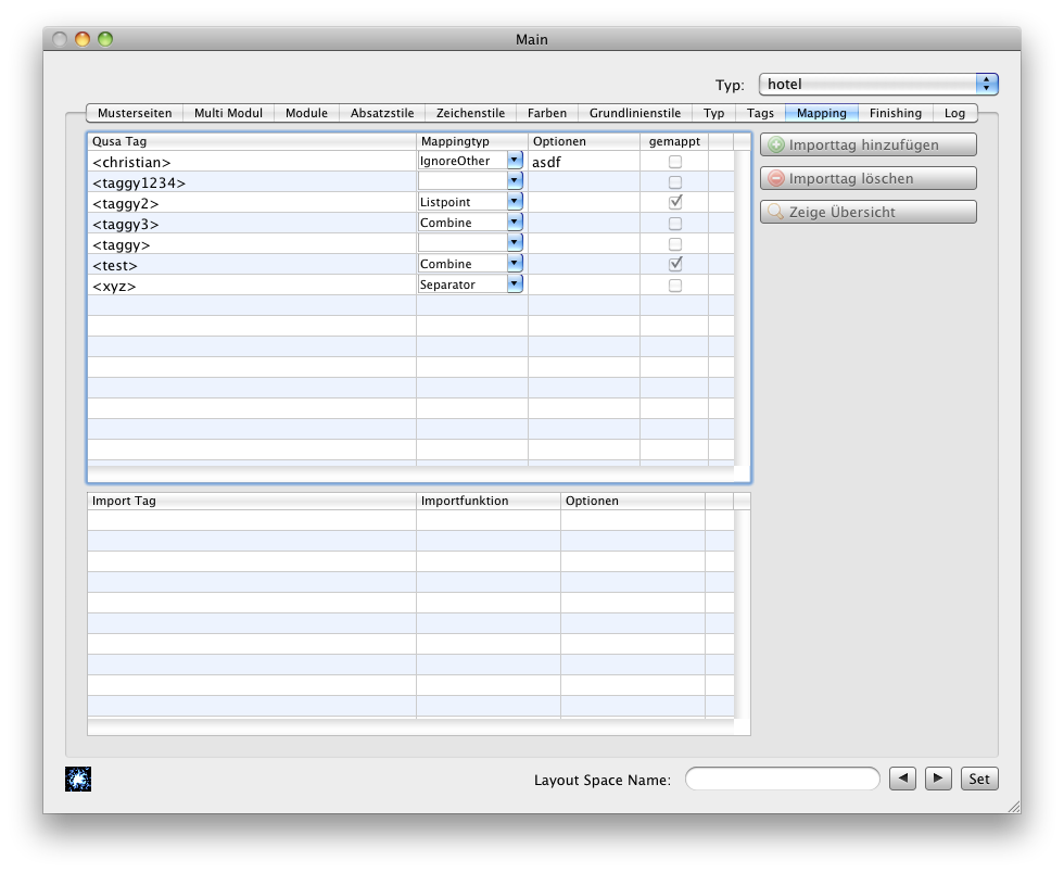 Qusa: GUI Übersicht | Motions-Media